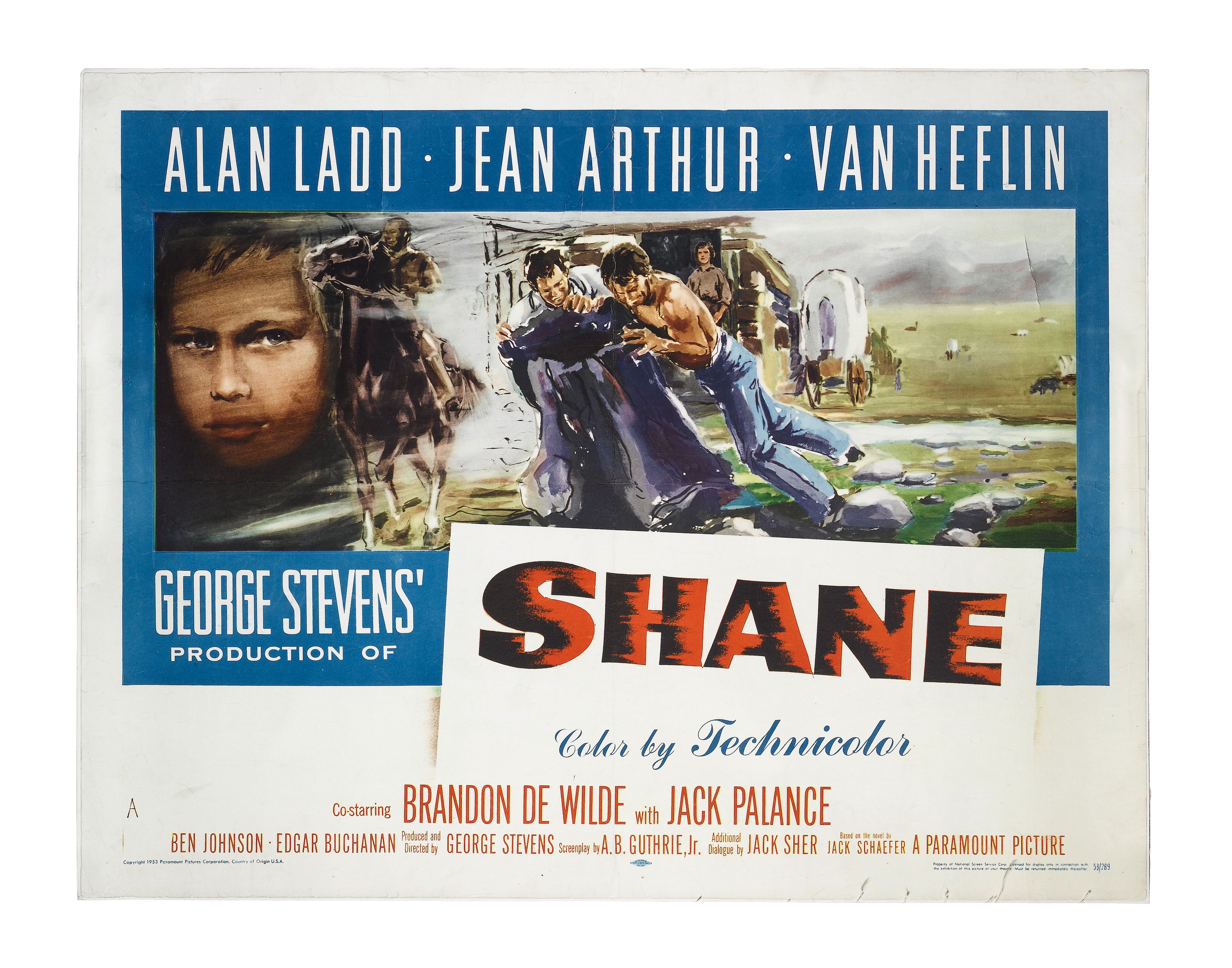 Bonhams : Shane, Paramount, 1953,
