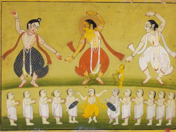 Bonhams : Priests, devotees and musicians dancing at a festival Jaipur ...