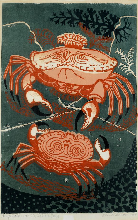 Bonhams : Edward Bawden R.A. (British, 1903-1989) 'Aesop's fable - An ...