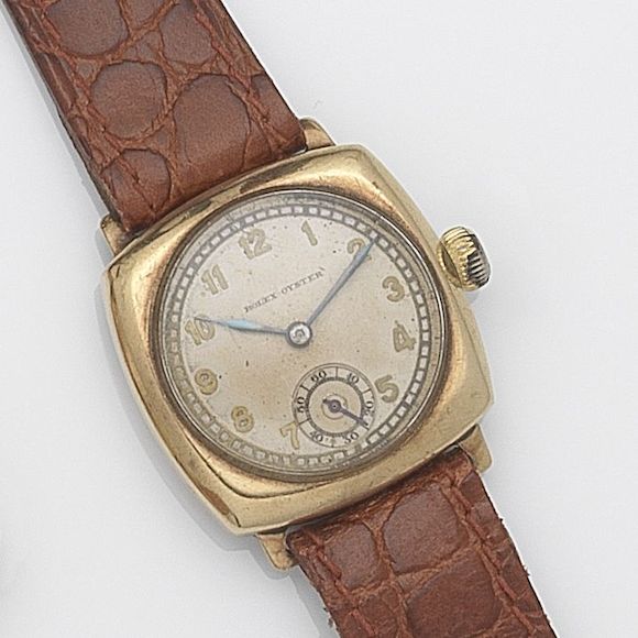 Bonhams : Rolex. A 9ct gold manual wind wristwatch Oyster, Ref:2416 ...