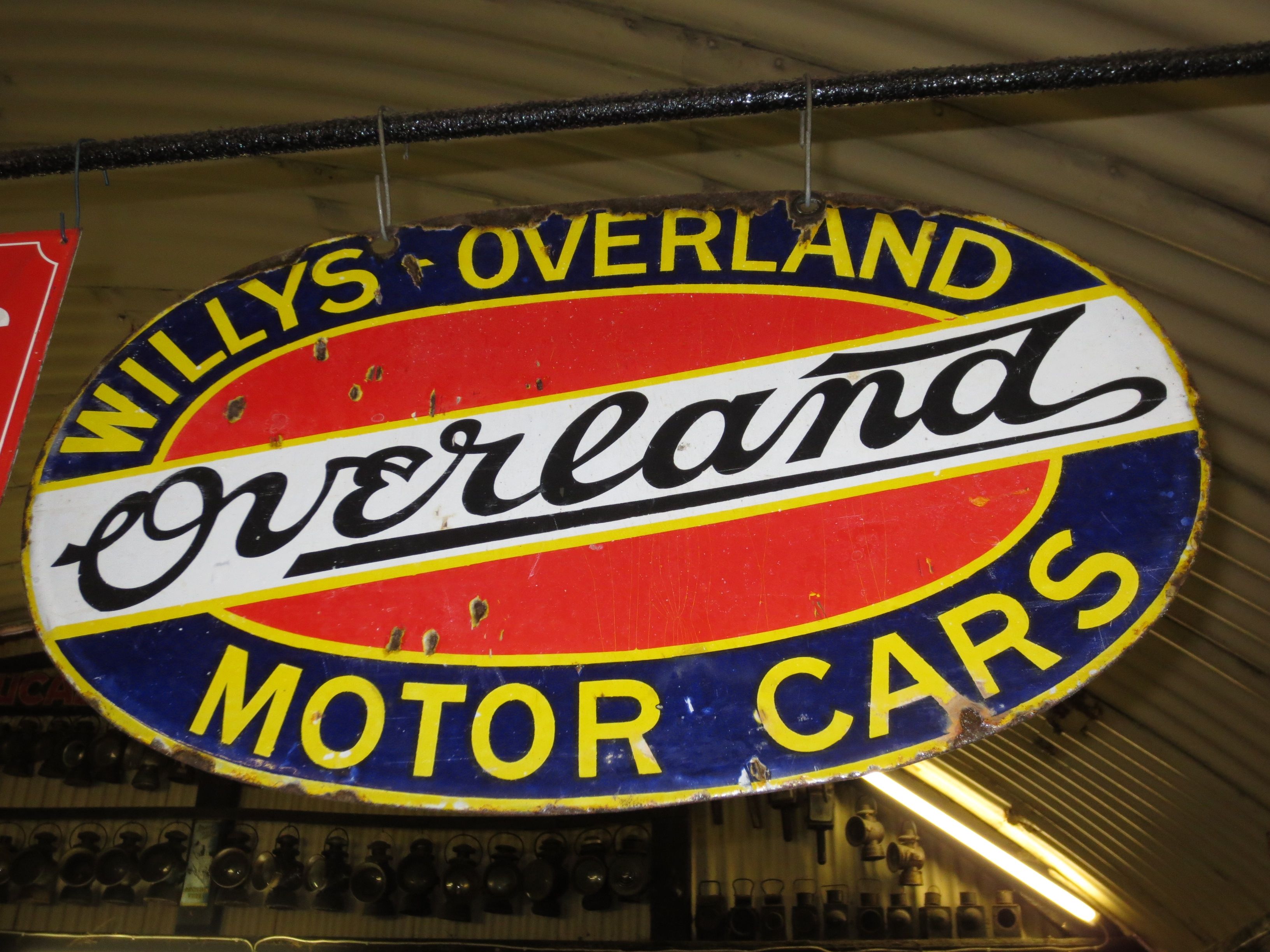 Bonhams Cars : A Willys Overland Motor Cars enamel sign,