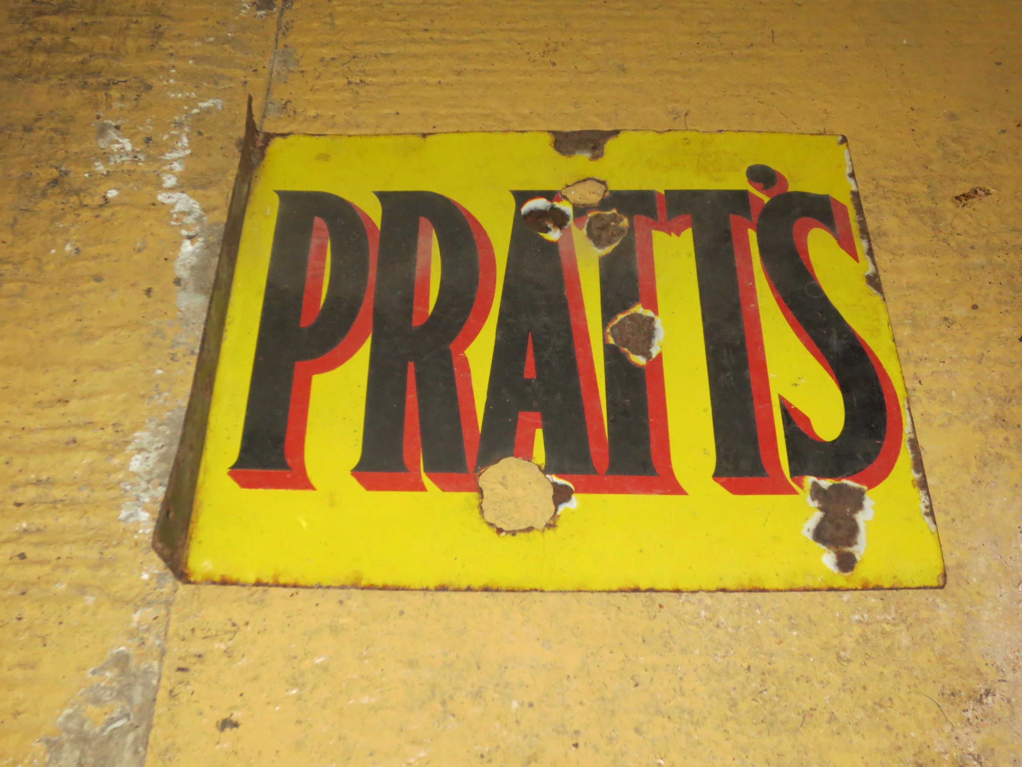 Bonhams Cars : A Pratt's enamel sign,