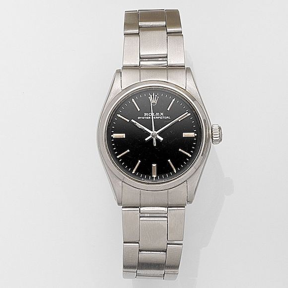 Bonhams : Rolex. A stainless steel automatic bracelet watch Ref:6748 ...