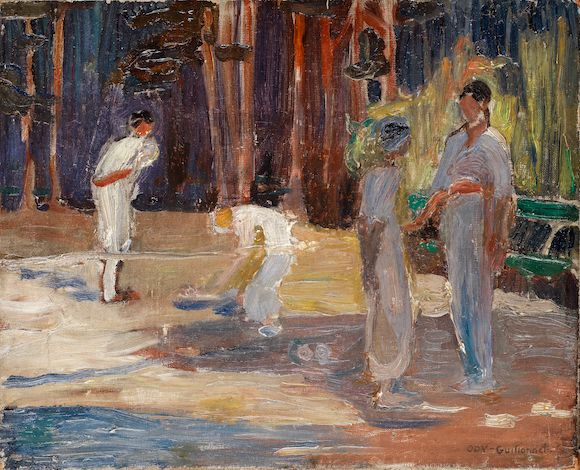 Bonhams : Octave Denis Victor Guillonnet (French, 1872-1967) Figures in ...