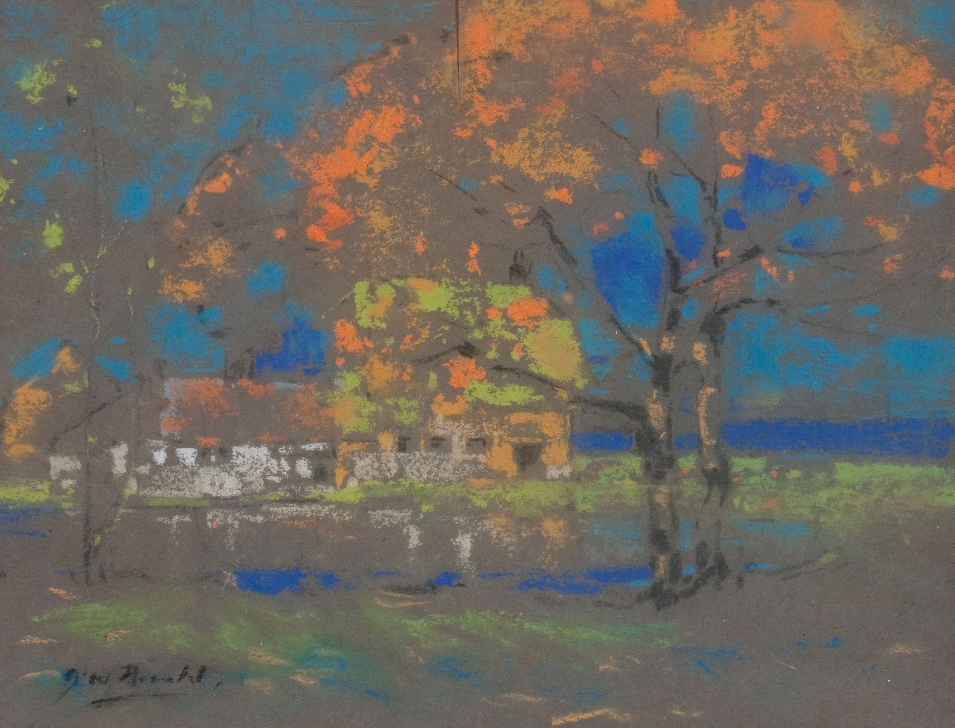 Bonhams : James Watterston Herald (British, 1859-1914) Cottage amongst ...