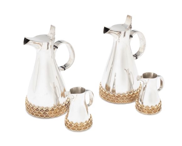 Bonhams : GEORGE GRANT MACDONALD A pair of silver and silver-gilt ...