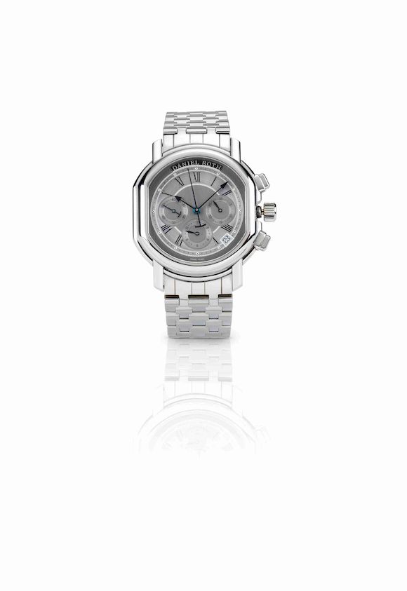 Bonhams : Daniel Roth. A stainless steel automatic calendar chronograph ...
