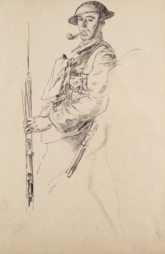 Bonhams : Augustus Edwin John O.M. (British, 1878-1961) Study of a ...
