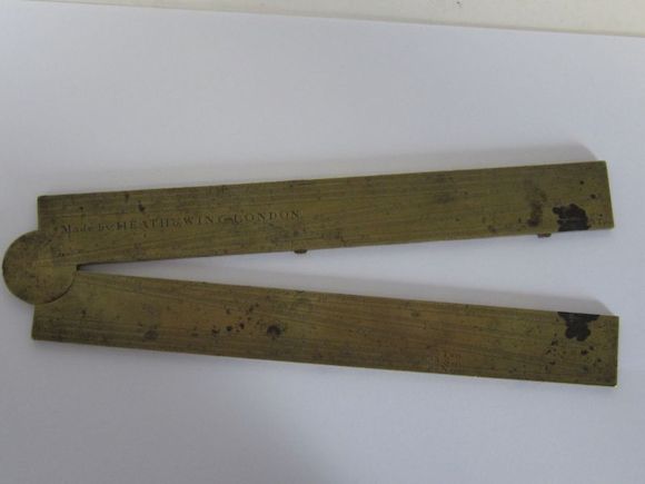 Bonhams : A Thomas Heath & Tycho Wing brass sector, English, 1751-1773,