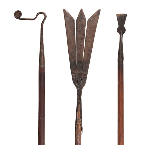 Bonhams : A 19th century wrought iron shepherd's crook