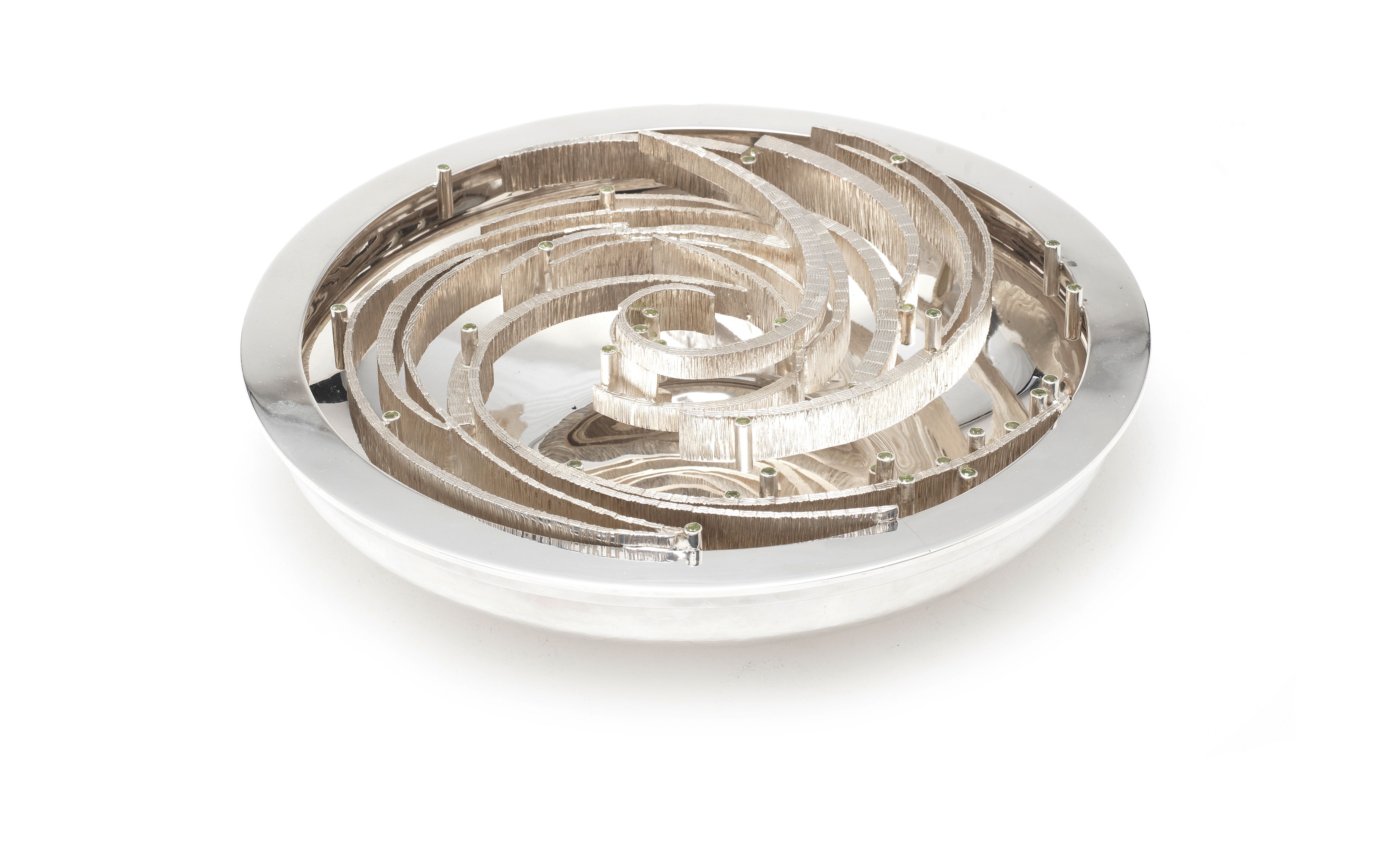 Bonhams : GERALD BENNEY A rare silver centrepiece London 1966 ...