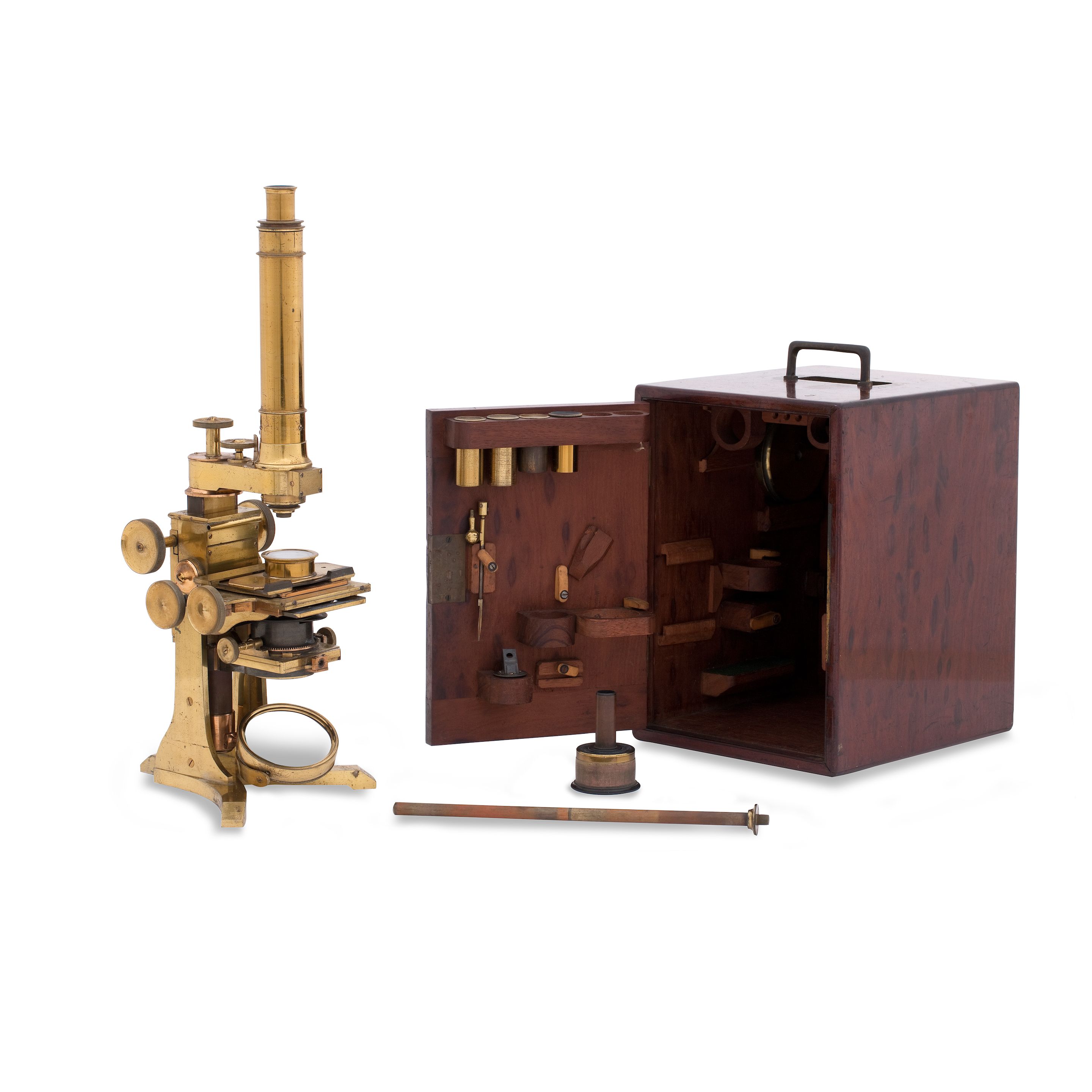 Bonhams : A fine Andrew Ross compound monocular microscope, English ...