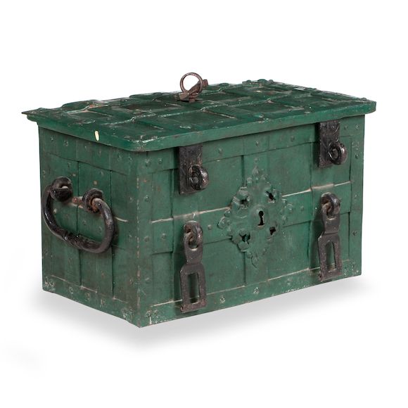Bonhams : An 18th century iron Armada chest