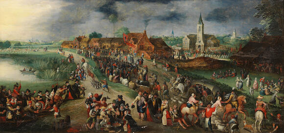 Bonhams : Circle of Marten van Cleve The Elder (Antwerp 1527-1581) The Festival of Saint George