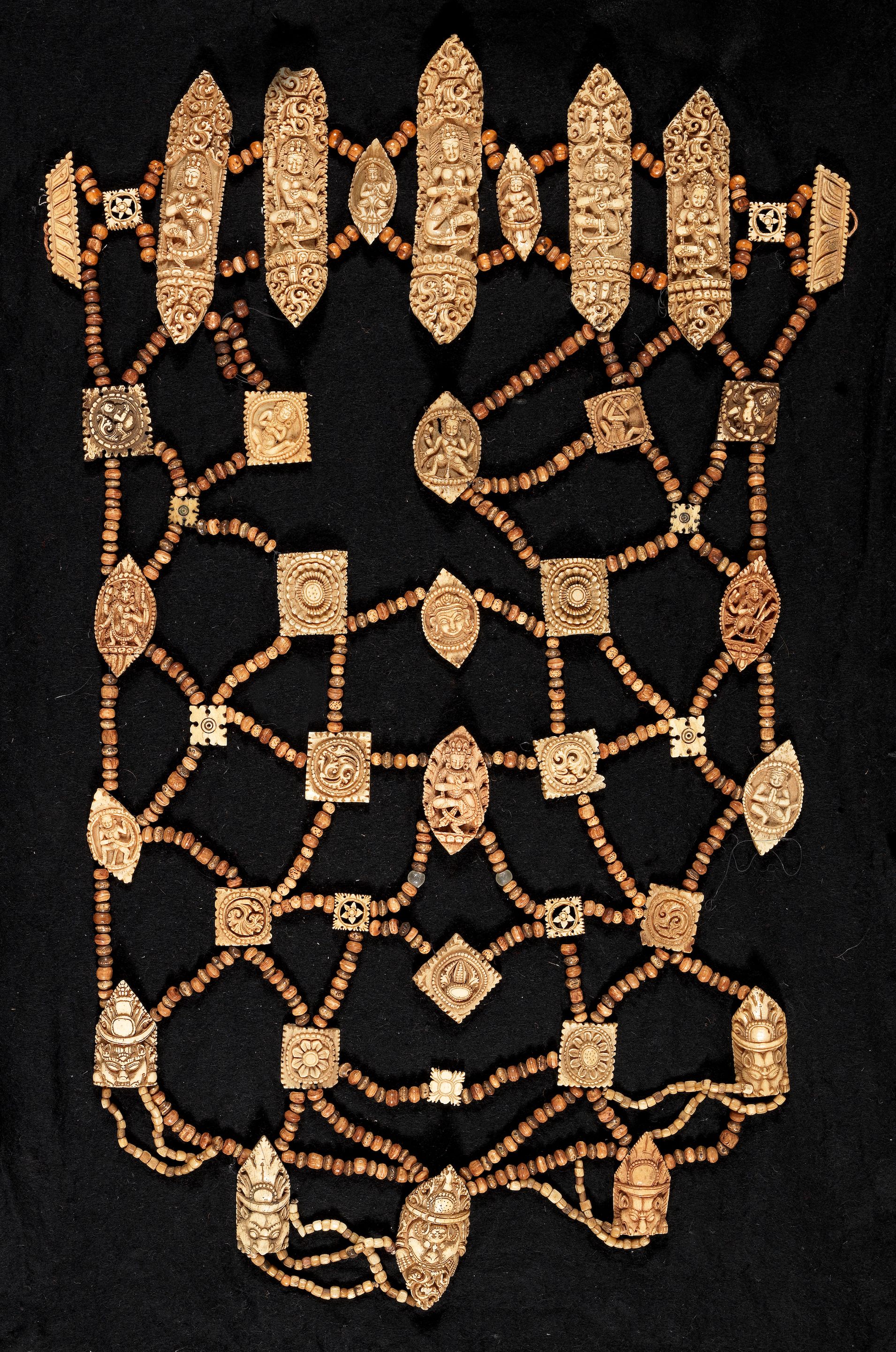 Bonhams : A Tibetan carved-bone Ritual Apron Tibet, 17th Century