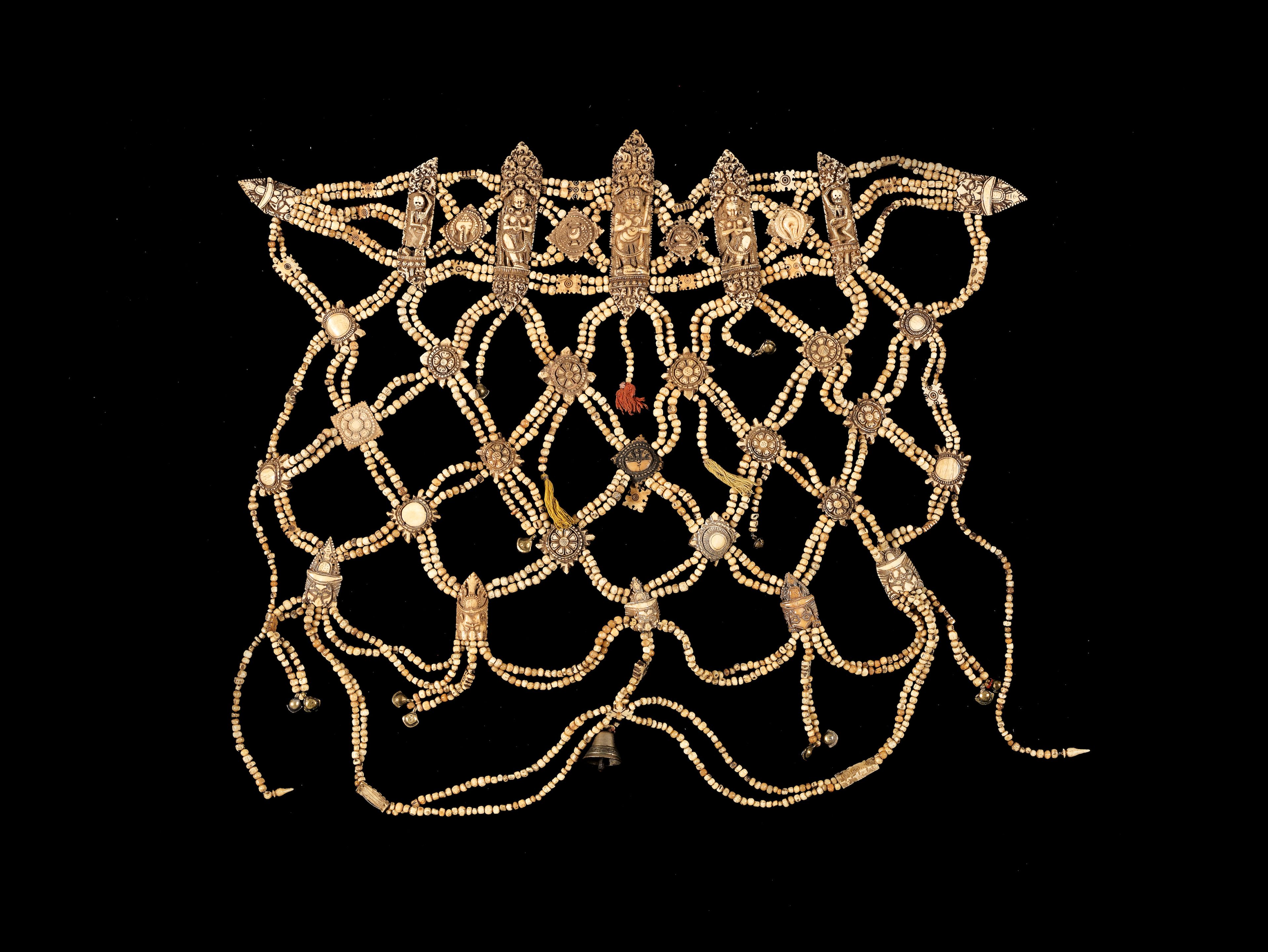 Bonhams : A Tibetan carved-bone Ritual Apron Tibet, 17th Century