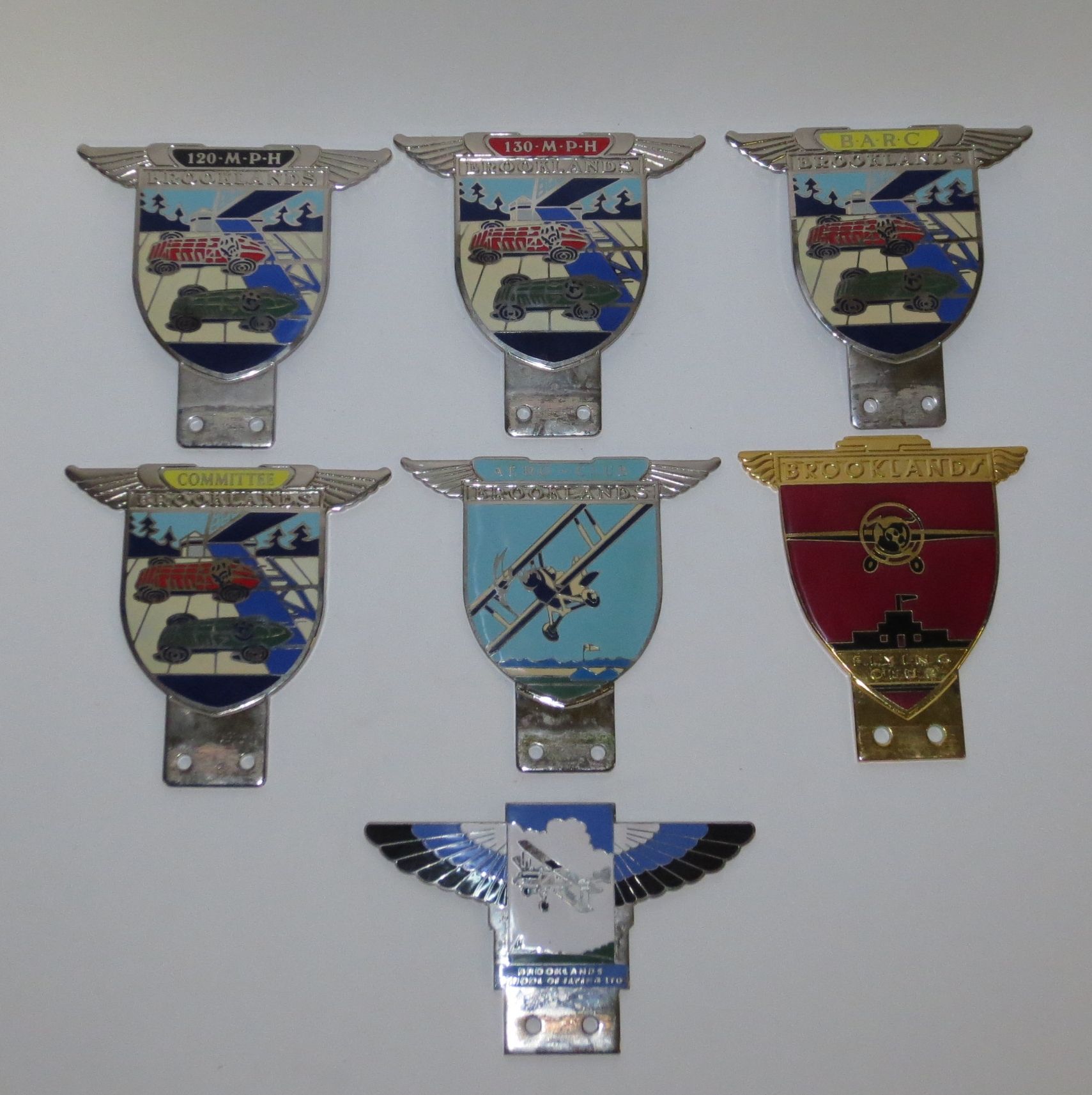 Bonhams Cars : A set of Toye Kenning & Spencer replica Brooklands badges,