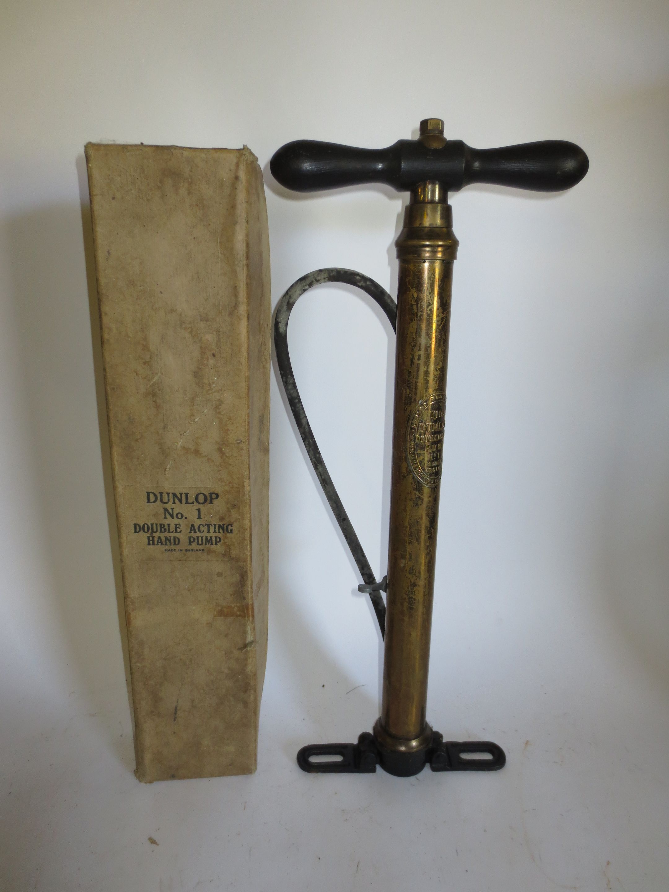 Bonhams Cars : A Dunlop number one double acting hand pump,