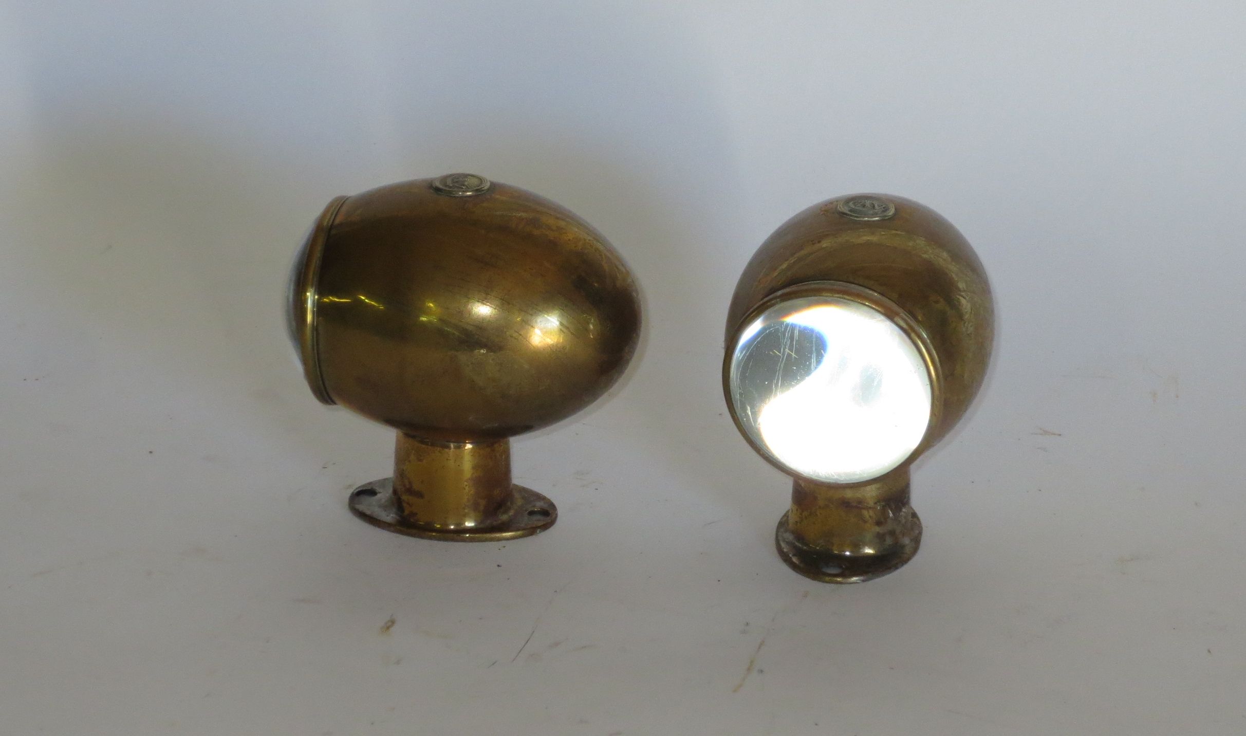 Bonhams Cars : A pair of CAV bulls-eye torpedo electric sidelights,