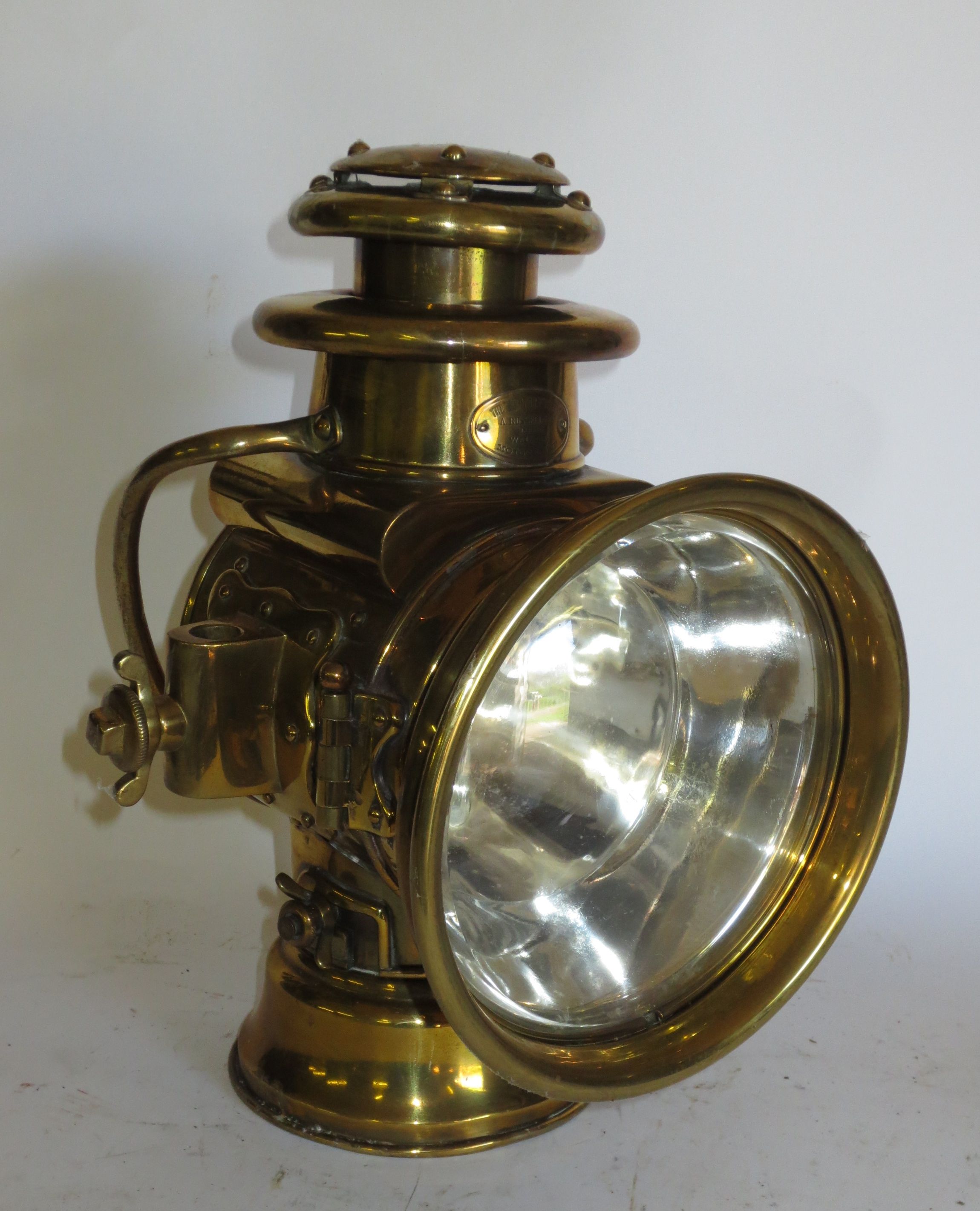 Bonhams Cars : A Bedford patent motor lamp by A. Russell of Wallsal,