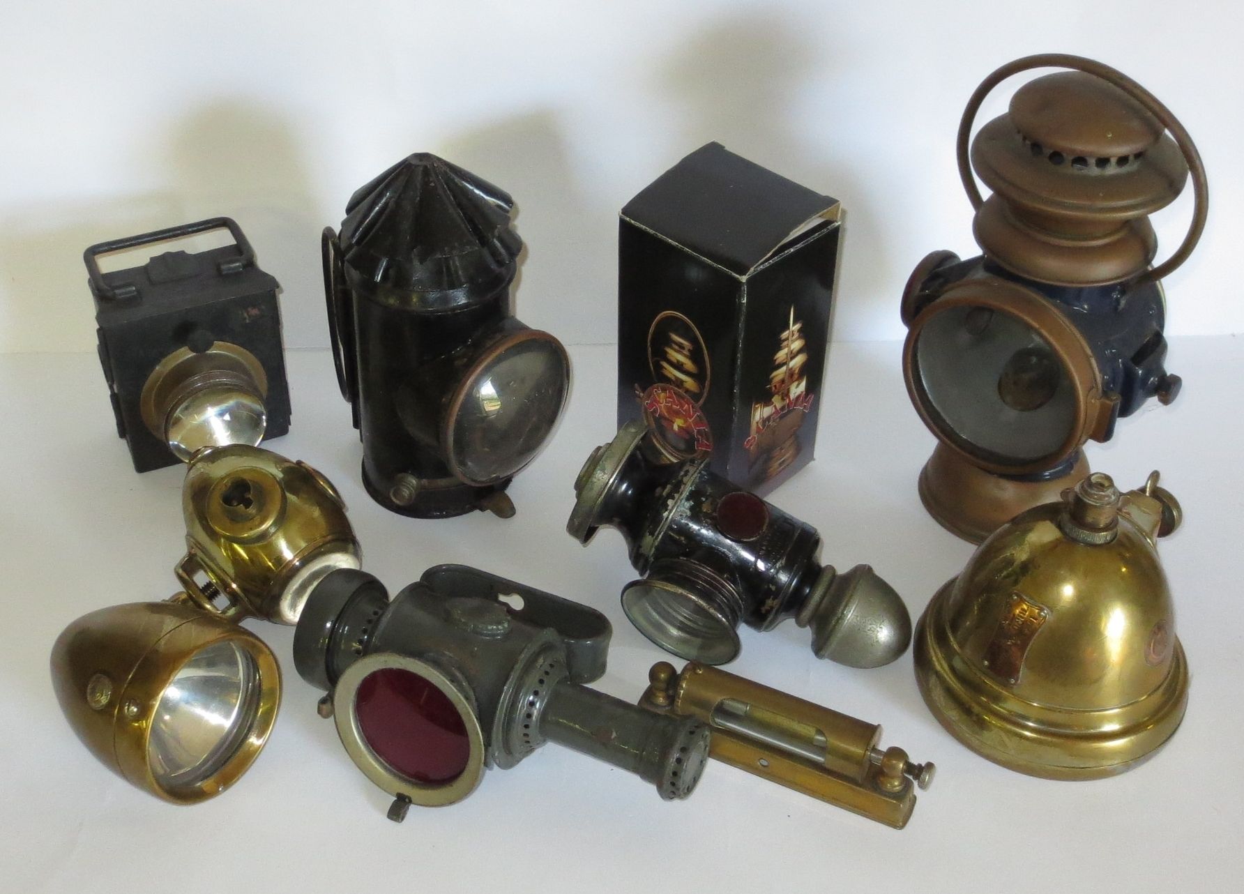 Bonhams Cars : Assorted lamps and lanterns,