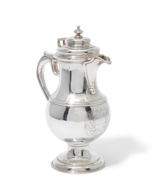 Bonhams : A George I Irish silver flagon by John Hamilton, Dublin 1726