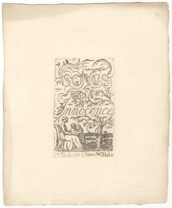 Bonhams : BLAKE (WILLIAM) Songs of Innocence and Of Experience, Shewing ...