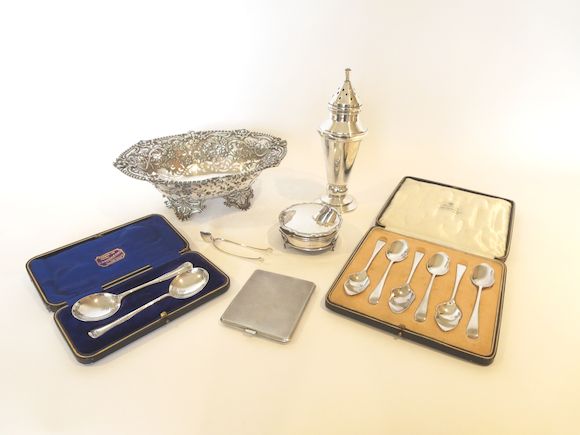 Bonhams : A collection of silver various makers and dates