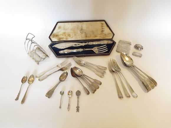 Bonhams : A collection of silver various makers and dates