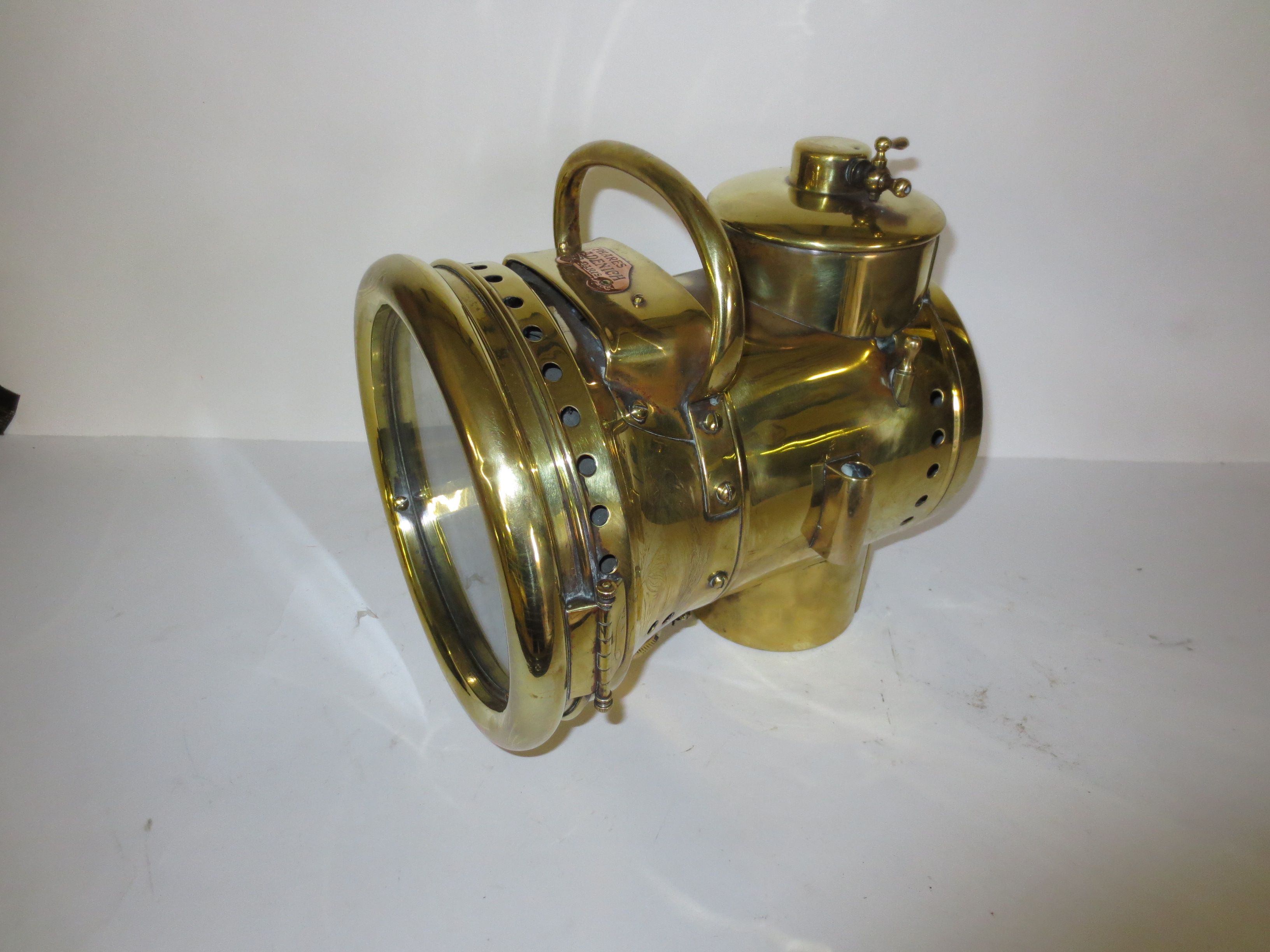 Bonhams Cars : A Phares A. Denich self generating acetylene head lamp ...