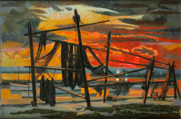 Bonhams : Edward D'Arcy Lister, A.R.C.A. (British, 1911-1976) Poole Harbour
