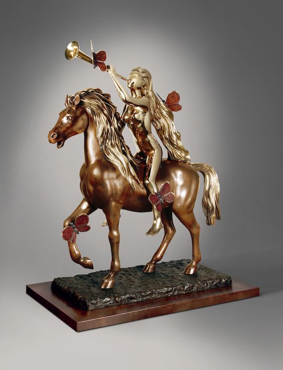 Bonhams : Salvador Dali (Spanish, 1904-1989) Lady Godiva avec papillons ...