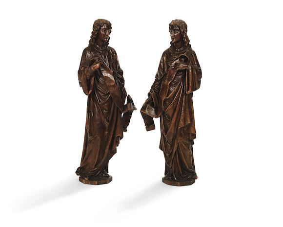 Bonhams A Pair Of 19th Century Flemish Carved And Stained Wood