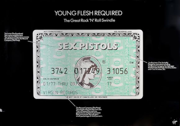 Bonhams Sex Pistols A Withdrawn Promotional Poster 1979