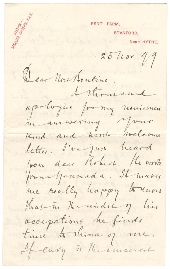 Bonhams : CONRAD (JOSEPH) Autograph letter signed ("Joseph Conrad"), to ...
