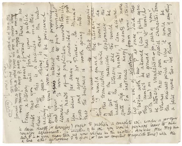 Bonhams : CONRAD (JOSEPH) Autograph letter signed ("J. Conrad"), to ...