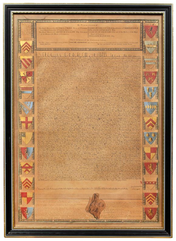 Bonhams : MAGNA CARTA By Permission of [...the named...] Trustees of ...