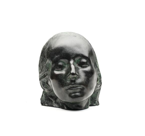 Bonhams : A bronze life mask of Anna Pavlova cast by H.J. Hatfield & Sons