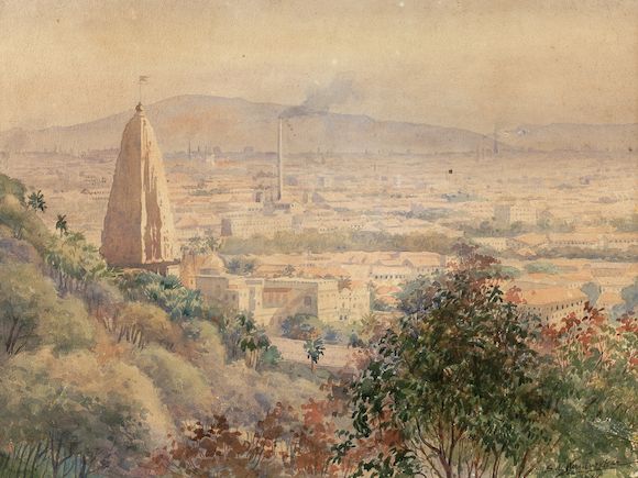 Bonhams : Sawlaram Laxman Haldankar (Indian, 1882-1969) Landscape ...