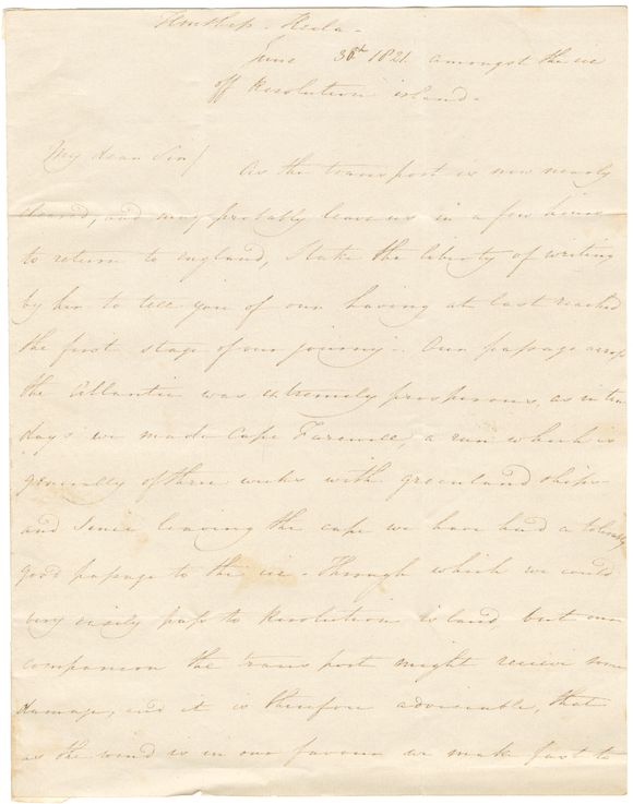 Bonhams : LYON (GEORGE FRANCIS) Autograph letter signed ("Geo: F: Lyon ...