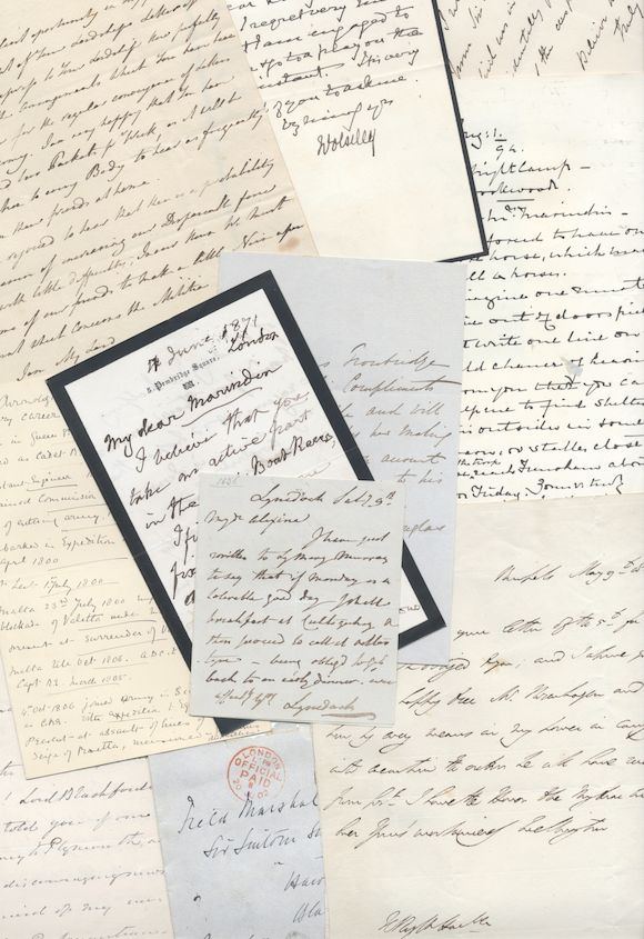 Bonhams : MILITARY Collection of autograph letters etc., by Wellington ...