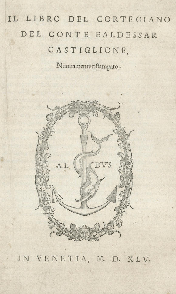 Bonhams Castiglione Baldassare Il Libro Del Cortegiano