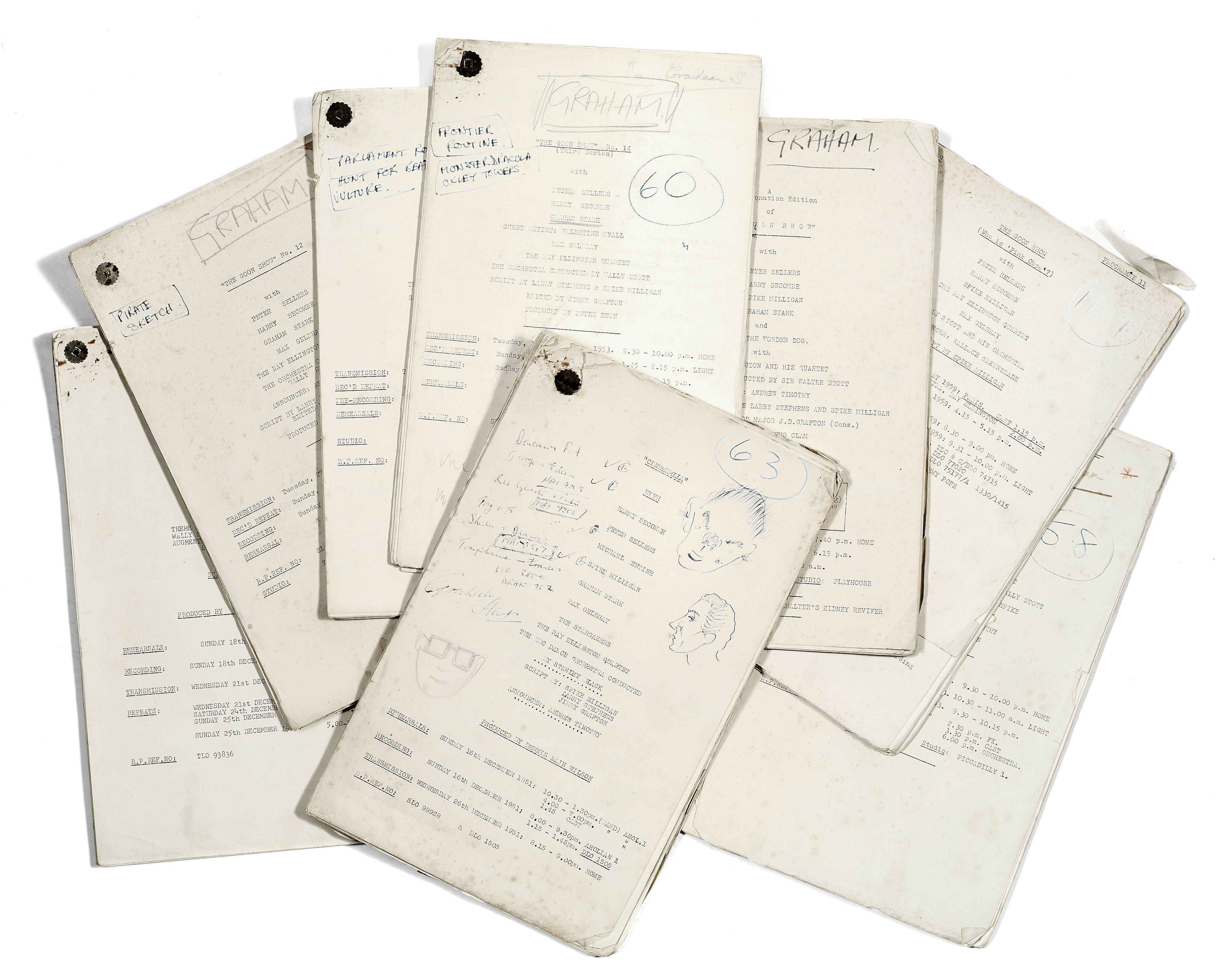 Bonhams : British Comedy A group of eight scripts for the iconic radio ...