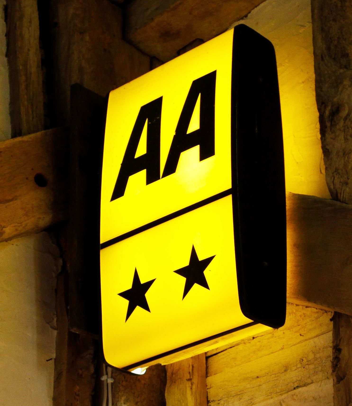 Bonhams Cars : Three AA illuminated signs,