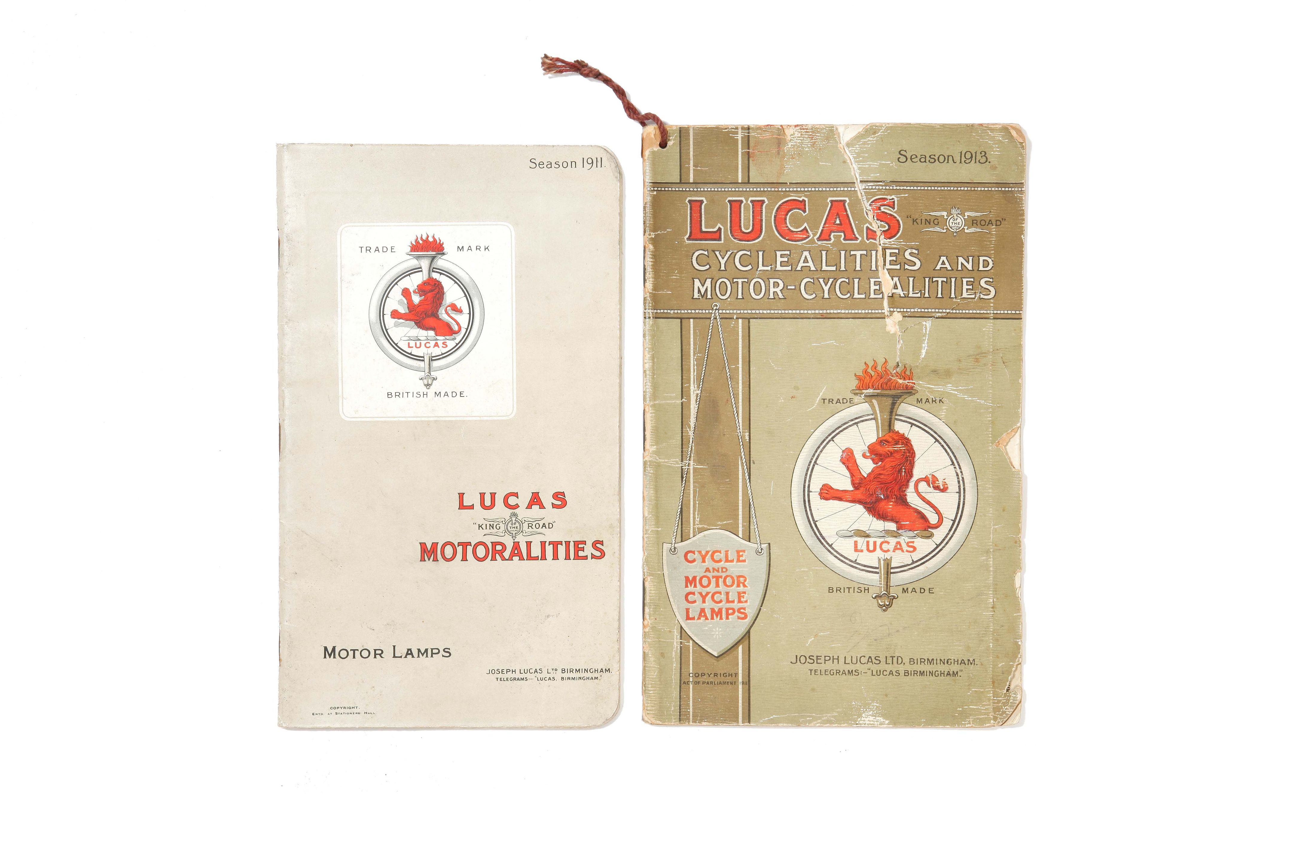 Bonhams Cars : Three Lucas sales catalogues,
