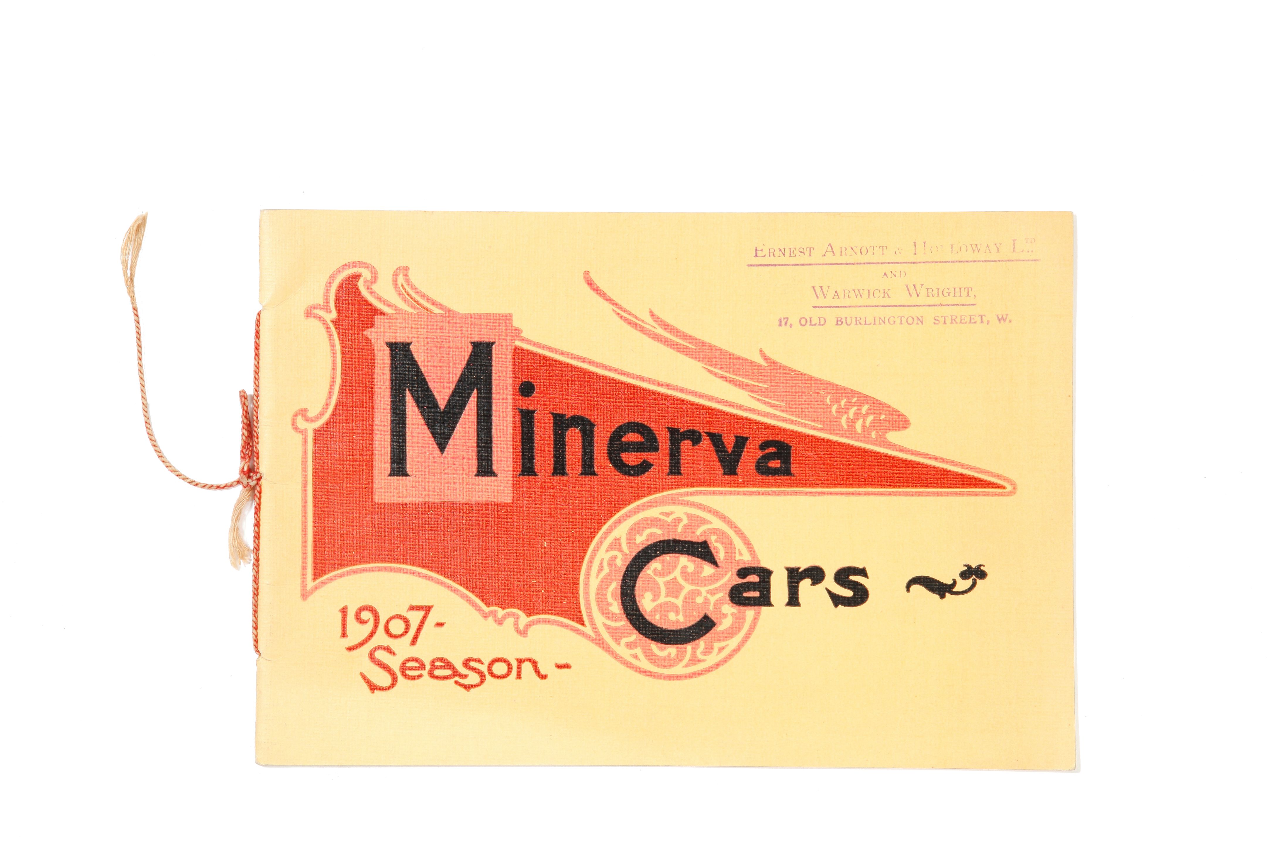 Bonhams Cars : A 1907 Minerva cars catalogue,