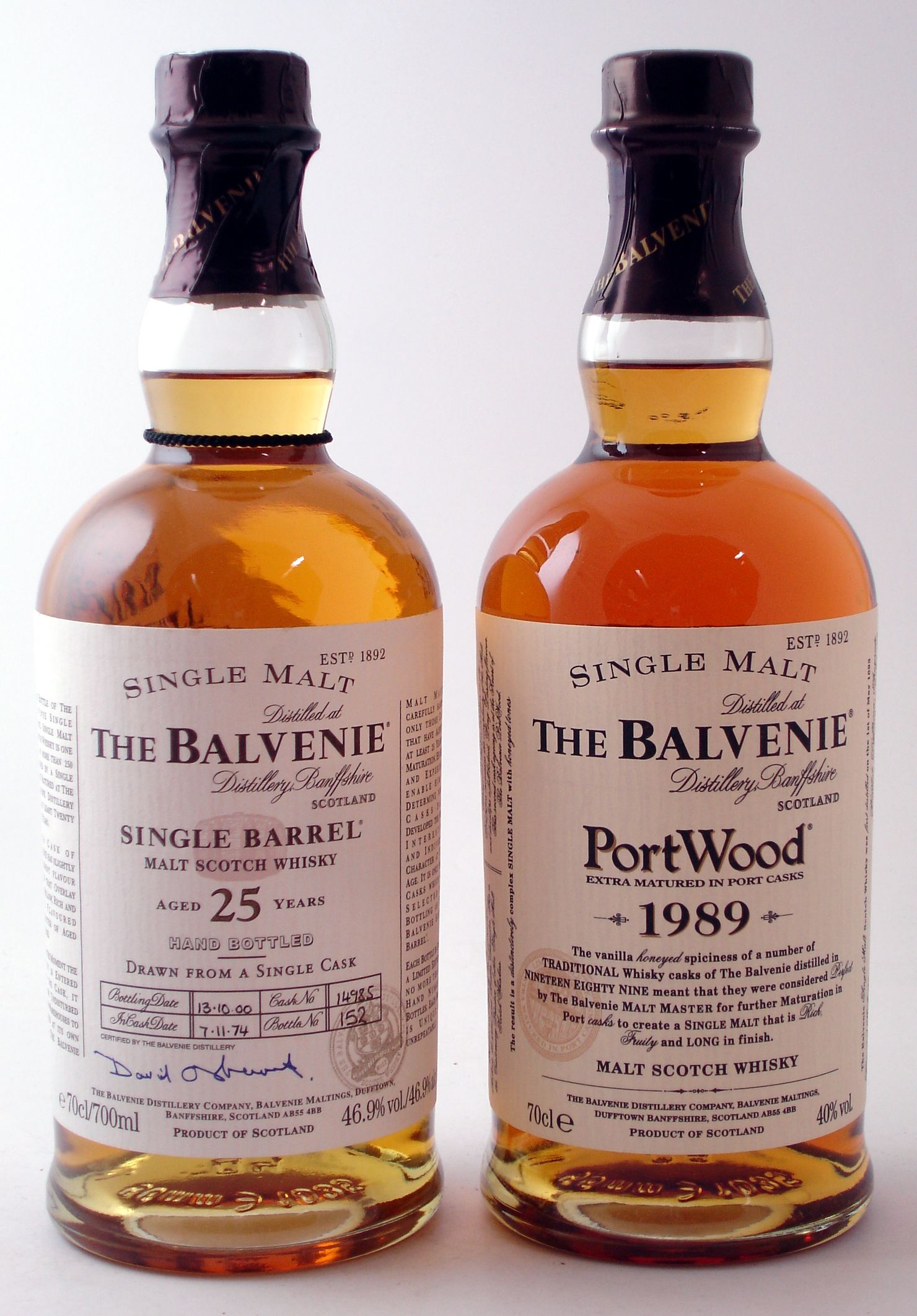 Bonhams : The Balvenie Single Barrel-25 year old-1974The Balvenie Port ...