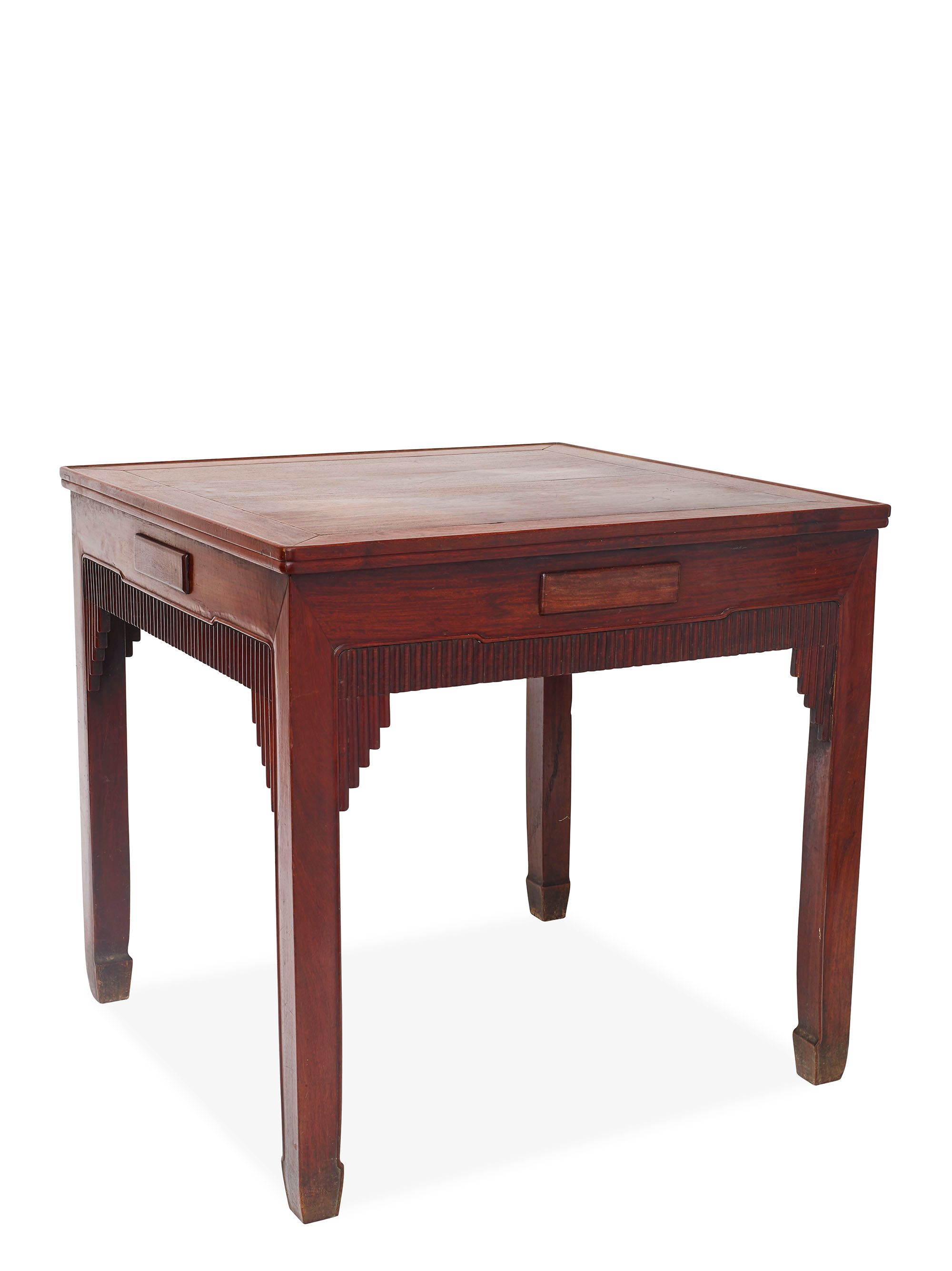 Bonhams : A Chinese hardwood (possibly huanghuali) art-deco-style game ...