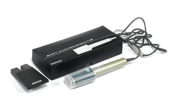 Bonhams : The Jimi Hendrix Experience: A Sony F99B microphone in box,