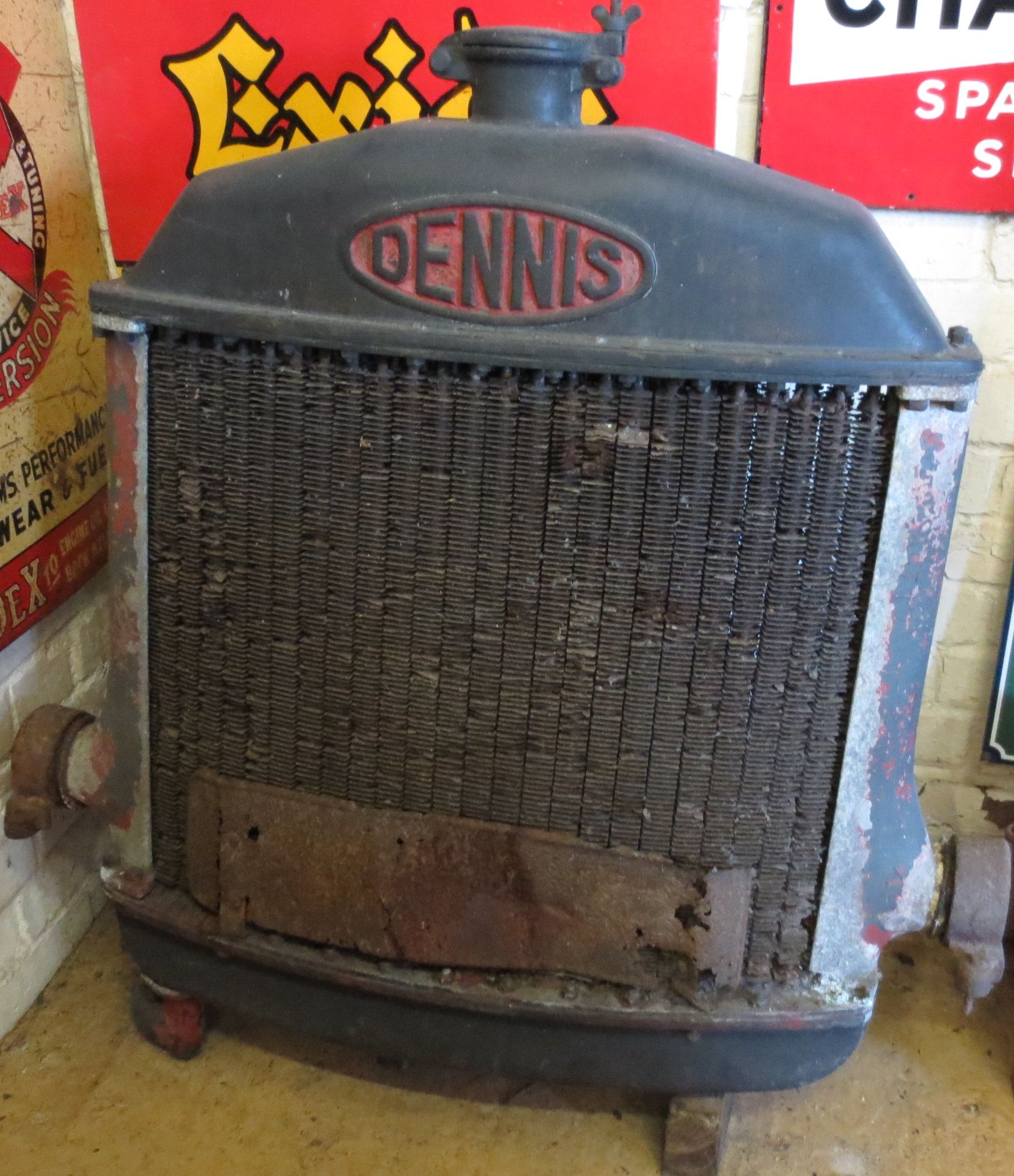 Bonhams Cars : A large Dennis commercial vehicle radiator,